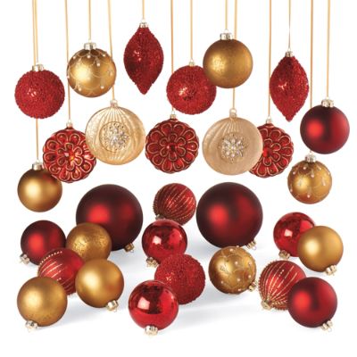 Modern Elegance 30-pc. Ornament Collection | Grandin Road
