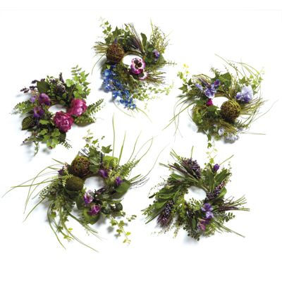 Set of Five Bella Spring Candle Rings | Grandin Road