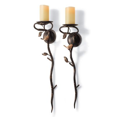Set of Two Bird Sconces | Grandin Road