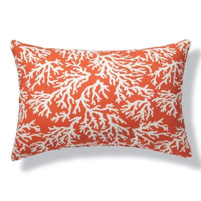 Coral Outdoor Pillow | Grandin Road