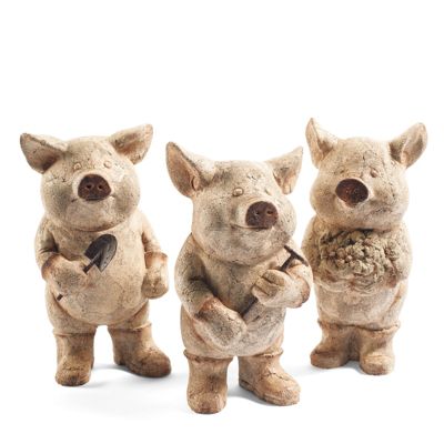 Little Garden Pig Statues | Grandin Road