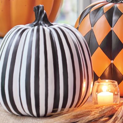 Striped Pumpkin | Grandin Road