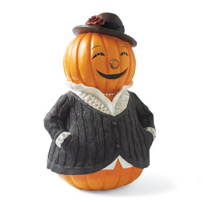 Paddy and Patricia Pumpkin Figures | Grandin Road