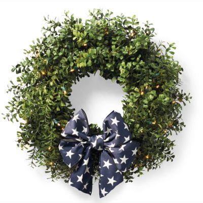 Cordless Boxwood Wreath | Grandin Road