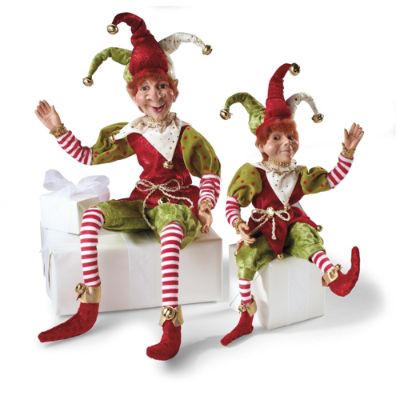 Set of Two Enchanted Christmas Elves | Grandin Road
