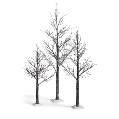 LED Twig Tree with Snow | Grandin Road