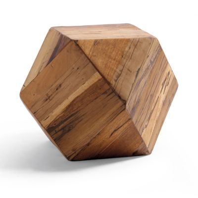 Geo Wooden Side Table | Grandin Road