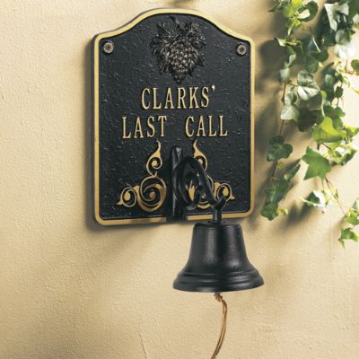 Personalized Vino Bell Plaque | Grandin Road
