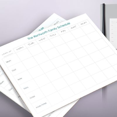 Personalized Family Activity Calendar | Grandin Road