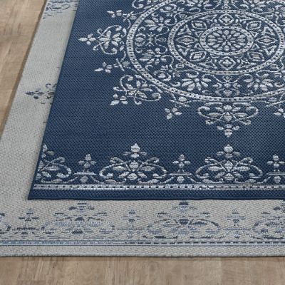 Avalon Mandala Outdoor Rug | Grandin Road