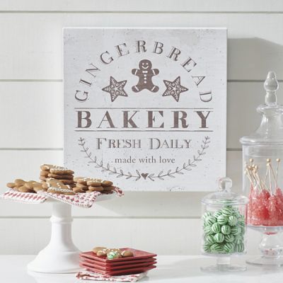 Gingerbread Bakery Canvas | Grandin Road
