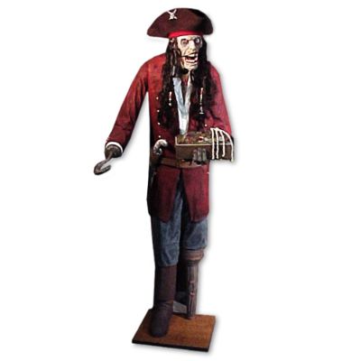 Animated Captain Flog 'Em Life-size Halloween Figure | Grandin Road