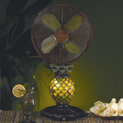Mosaic Pineapple Decorative Fan | Grandin Road