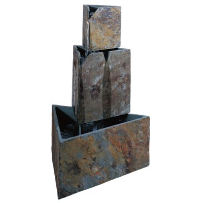 Stacked Triangles Outdoor Fountain | Grandin Road