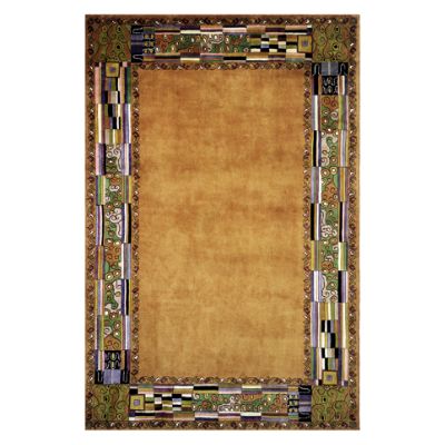 New Wave Border Area Rug | Grandin Road