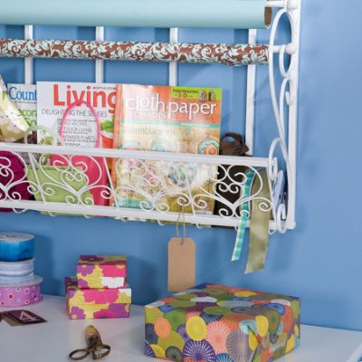 Decorative Wall-mount Craft Storage Rack | Grandin Road