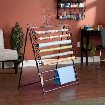 Wall-mount Craft Storage Rack with Easel | Grandin Road