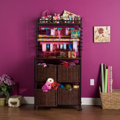 Craft Storage Rack with Baskets | Grandin Road