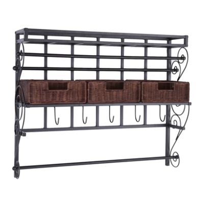 Scroll Wall-mount Craft Storage Rack | Grandin Road
