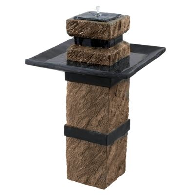 Monument Outdoor Solar Floor Fountain | Grandin Road