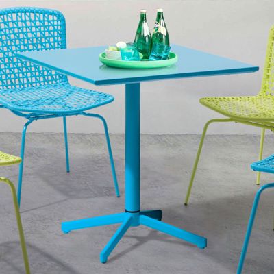 Big Wave Folding Square Table | Grandin Road