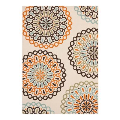 Lotus Outdoor Area Rug | Grandin Road