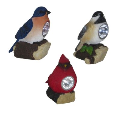 Set of Three Bird Accent Solar Lights | Grandin Road