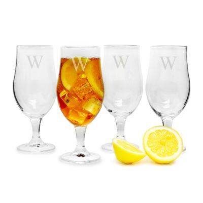 Set of Four Personalized Stemmed Goblets | Grandin Road