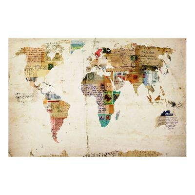World Map Cutouts Artwork | Grandin Road