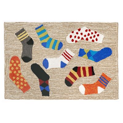 Lost Socks Door Mat | Grandin Road