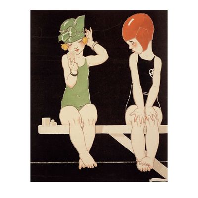 Bathing Caps Outdoor Wall Art | Grandin Road