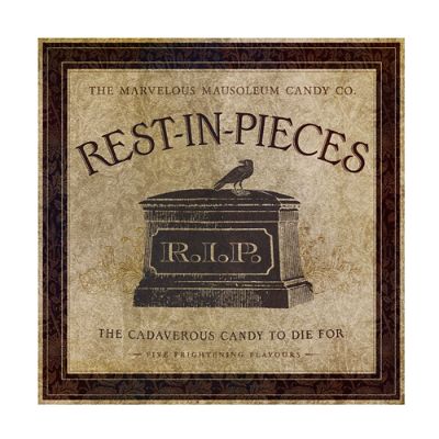 Halloween Candy Rest in Pieces Wall Art | Grandin Road