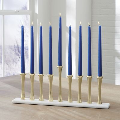 Marble and Gold Menorah | Grandin Road