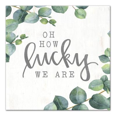 Oh How Lucky We Are Canvas | Grandin Road