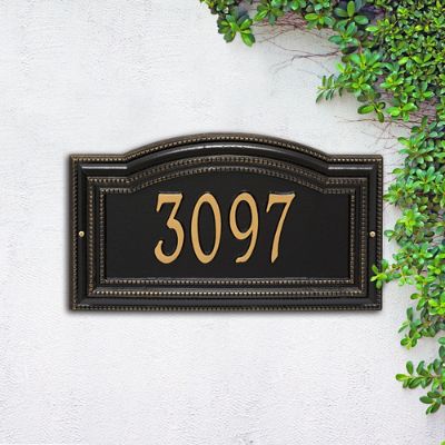 Cambridge Two Line Wall Address Plaque | Grandin Road