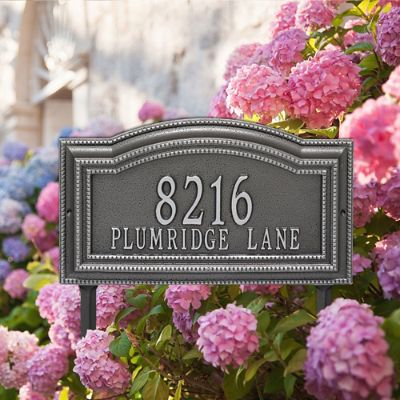 Cambridge Two Line Yard Address Plaque | Grandin Road