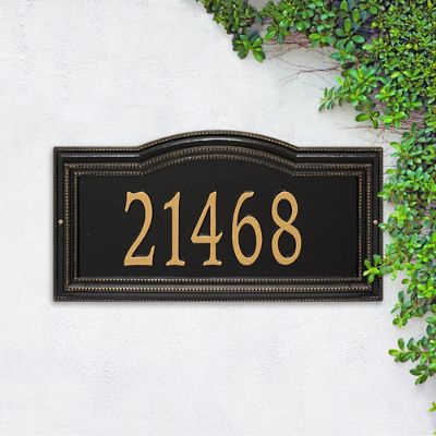 Large Cambridge Single Line Wall Address Plaque | Grandin Road