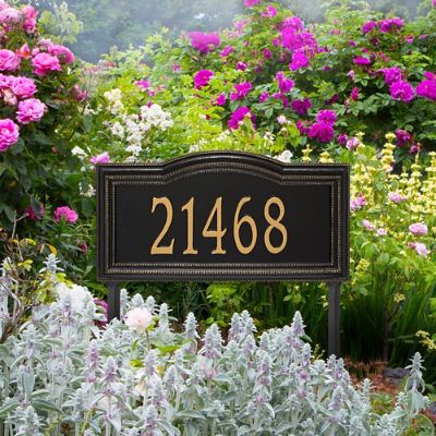 Large Cambridge Single Line Yard Address Plaque | Grandin Road