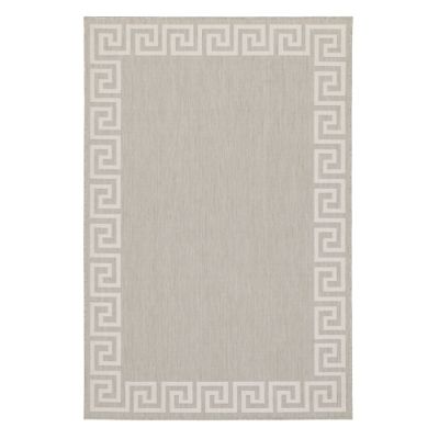 Vernazza Greek Key Border Outdoor Rug | Grandin Road