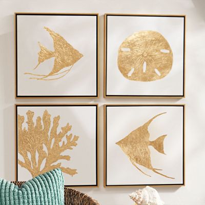 Golden Sea Life Artwork | Grandin Road