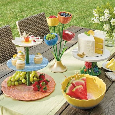 Fabulous Floral Serveware | Grandin Road