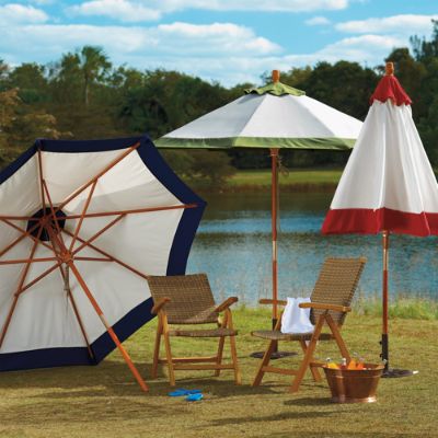 Border Canopy Umbrella with Frame | Grandin Road