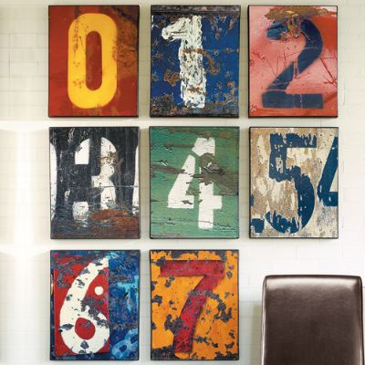 Numbers Indoor Artwork | Grandin Road