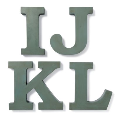 Antiqued Metal Letters and Symbols | Grandin Road