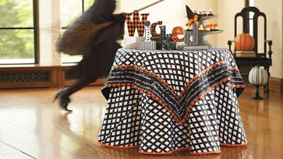 Ghost Harlequin Table Linens | Grandin Road