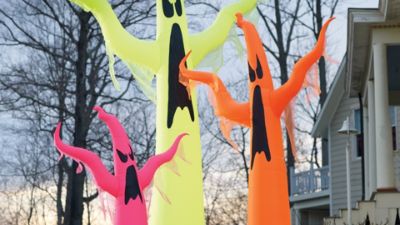 Neon Inflatable Ghosts | Grandin Road