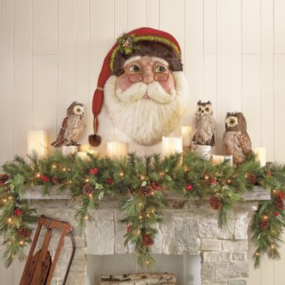 Woodland Santa Mantel Scene | Grandin Road