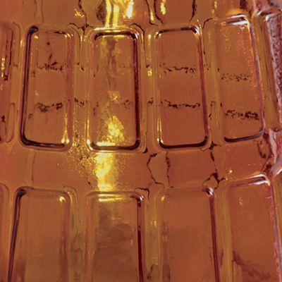 Pre-lit Amber Glass Trees, Set of Two | Grandin Road